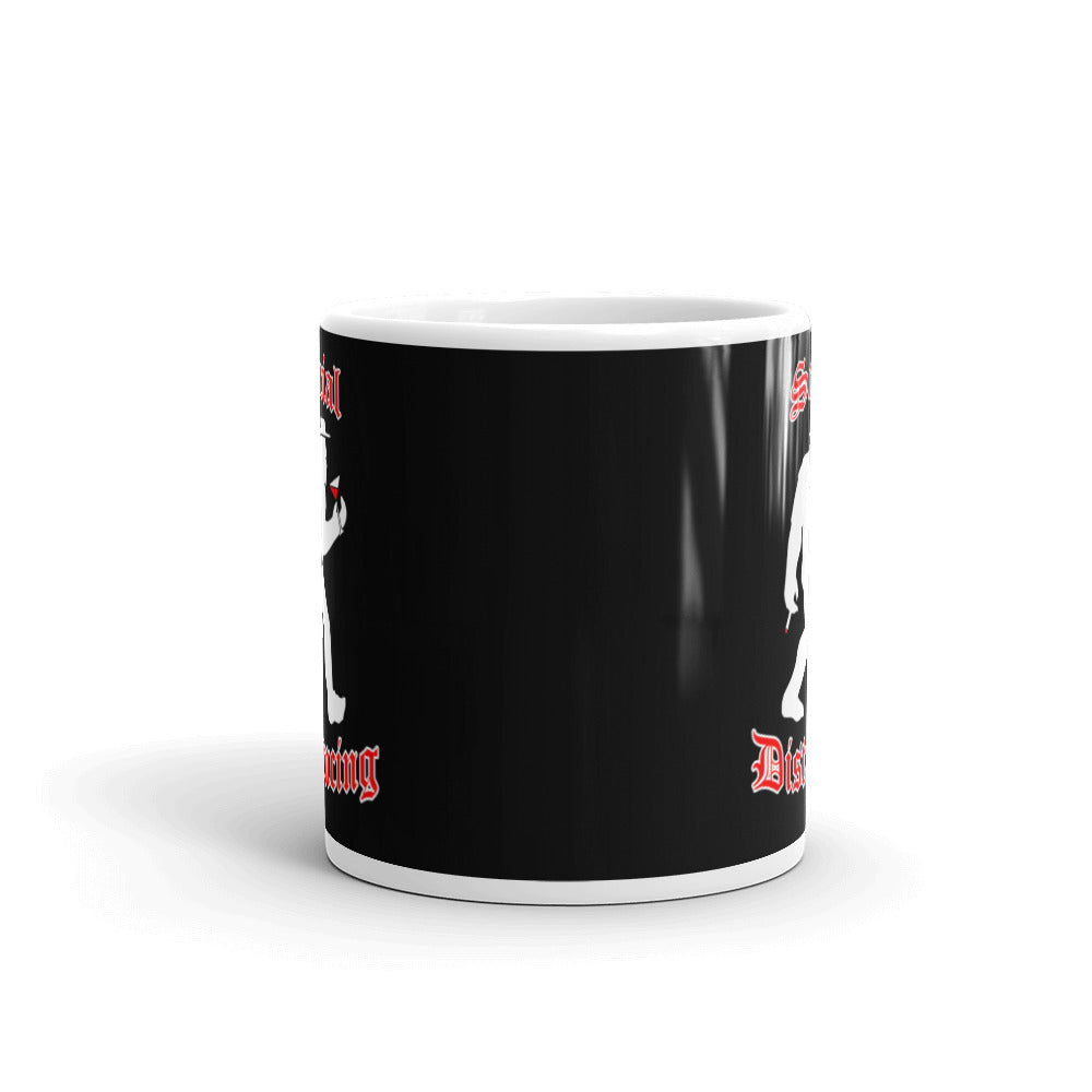 Social Distancing White glossy mug – Design Stockpile