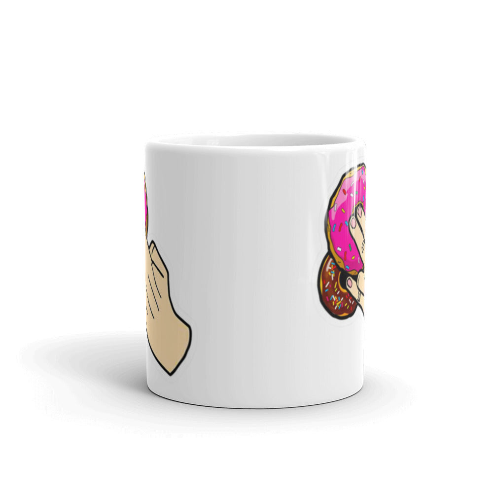 Donut Shocker White glossy mug – Design Stockpile
